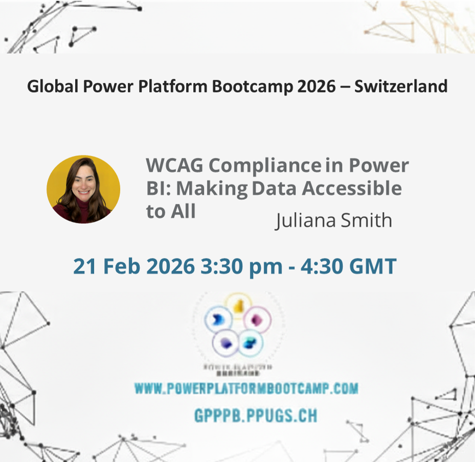 Global Power Platform Bootcamp 2026 – WCAG Compliance in Power BI ...